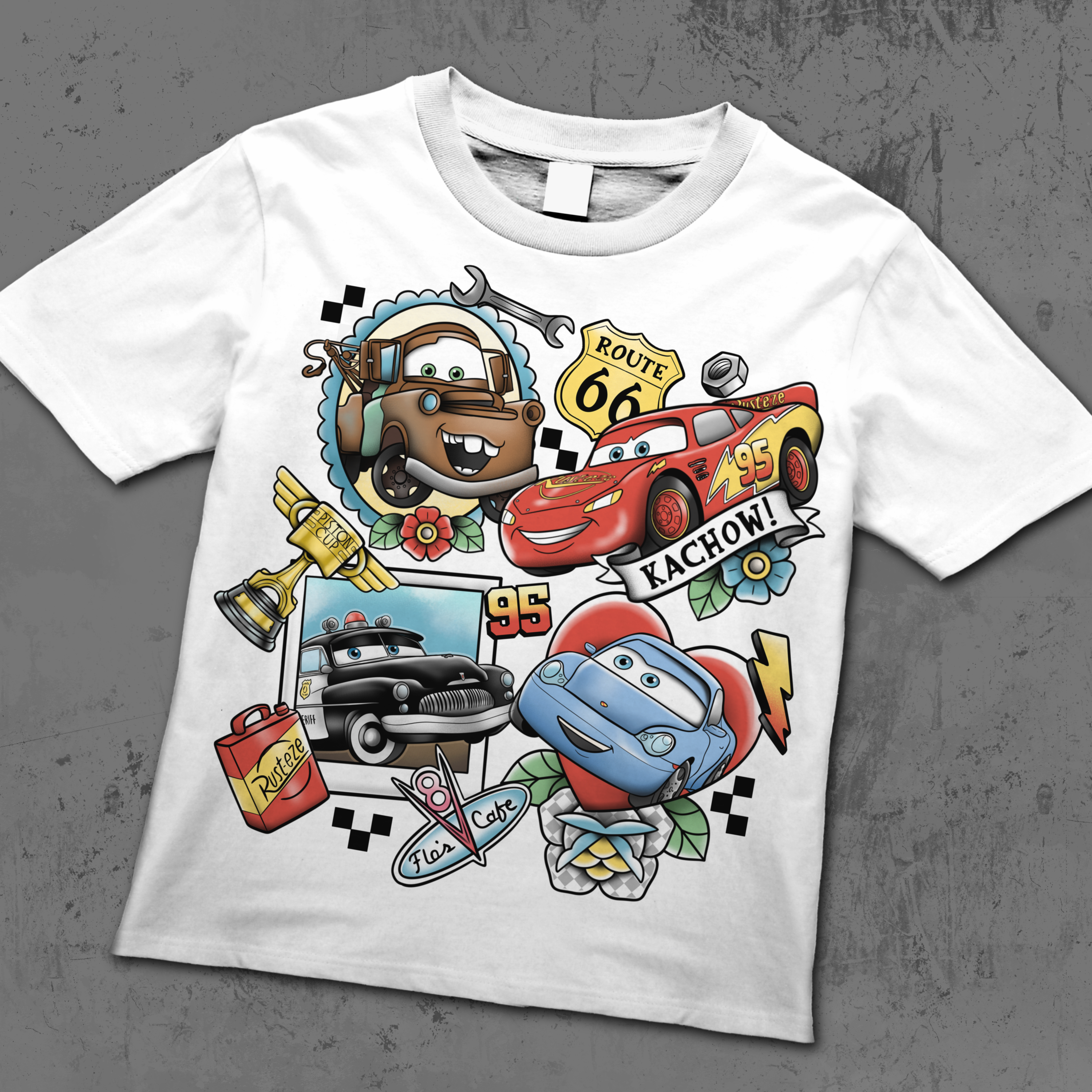 Cars Tatz / Sublimation Files (PNG) – milkteefdesigns